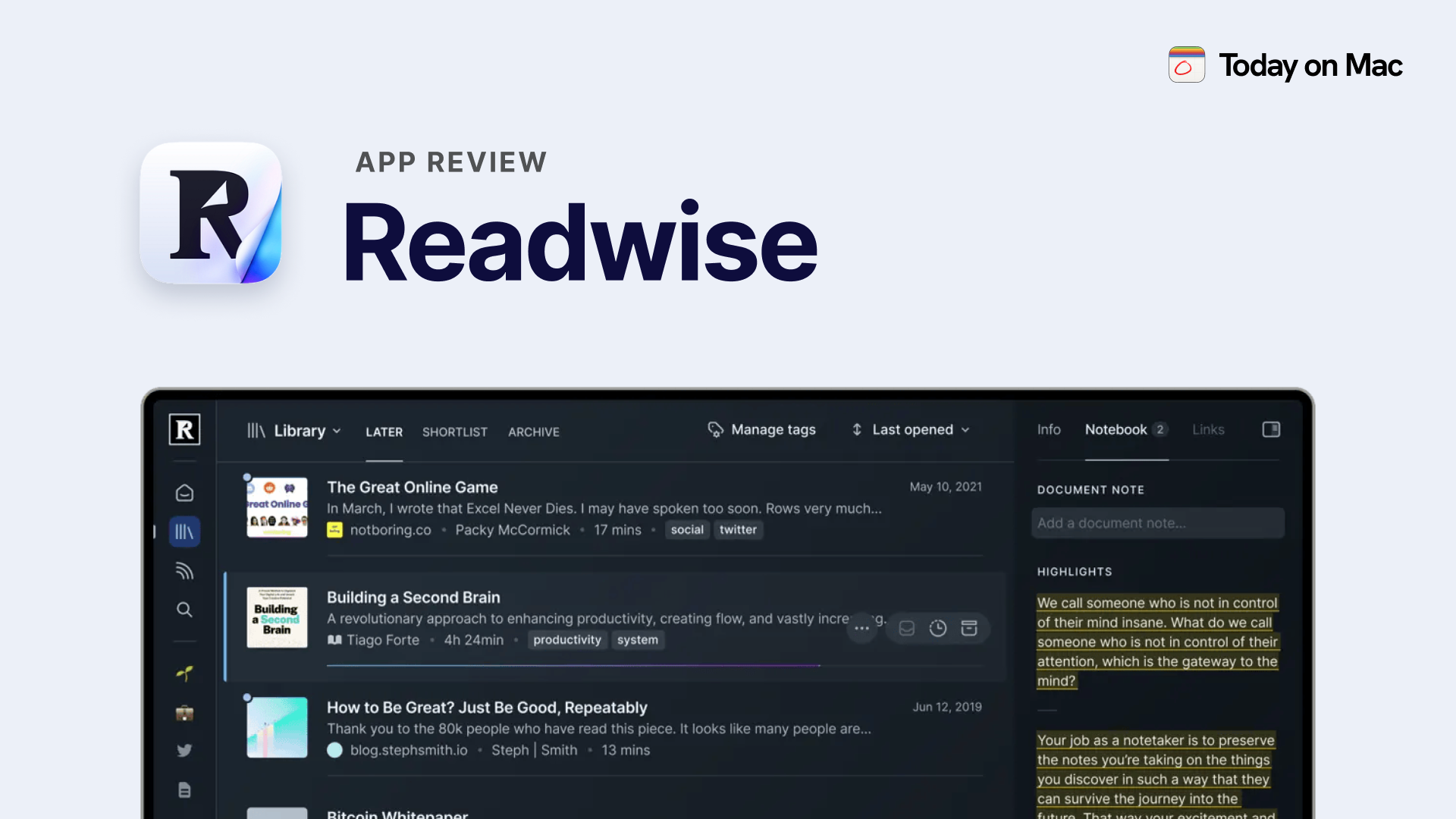 Readwise: The Straightforward Tool for Remembering What You Read